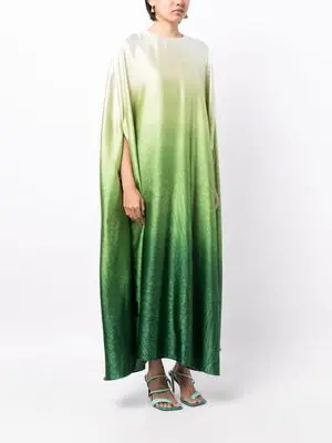 BAMBAH Gradient-effect Kaftan Dress - Green