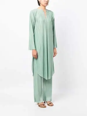 BAMBAH Plissé Trousers Set - Green