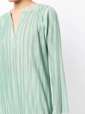 BAMBAH Plissé Trousers Set - Green