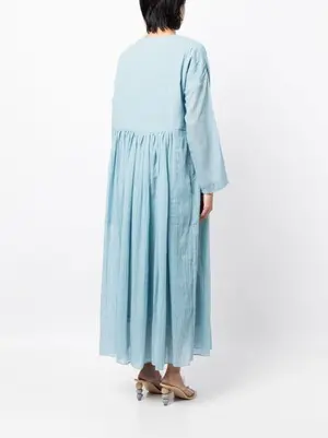 BAMBAH Embroidered Pleated Kaftan Dress