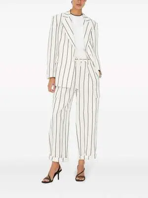 Brunello Cucinelli Striped Linen-blend Suit