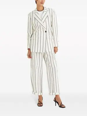 Brunello Cucinelli Striped Linen-blend Suit