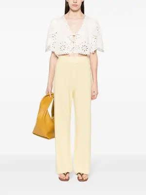 Fabiana Filippi Sequin-embellished Knit Trousers