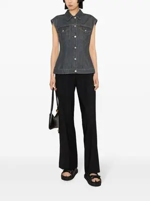 Fabiana Filippi Button-up Denim Gilet