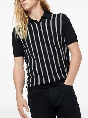 Brunello Cucinelli Stripe-jacquard Polo Shirt