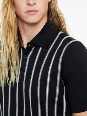 Brunello Cucinelli Stripe-jacquard Polo Shirt