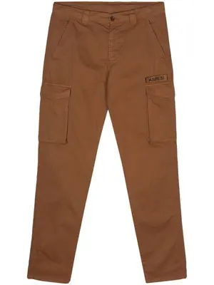 Aspesi Cotton Cargo Trousers - Brown