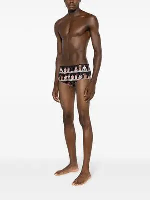 AMIR SLAMA Graphic-print Swim Trunks