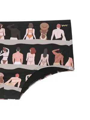 AMIR SLAMA Graphic-print Swim Trunks