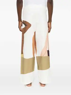AMIR SLAMA Graphic-print Wide-leg Trousers