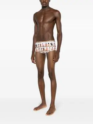 AMIR SLAMA Graphic-print Swim Shorts