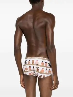 AMIR SLAMA Graphic-print Swim Shorts