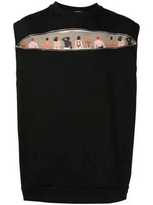 AMIR SLAMA Graphic-print Tank Top