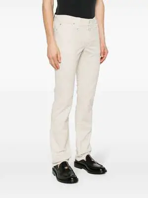 Brioni Chamonix Mid-rise Straight-leg Jeans - Neutrals