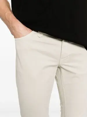 Brioni Chamonix Mid-rise Straight-leg Jeans - Neutrals