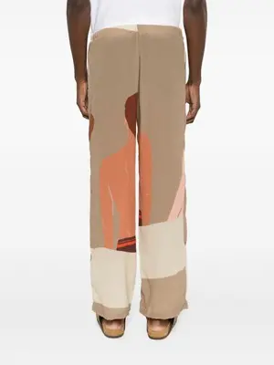 AMIR SLAMA Graphic-print Trousers