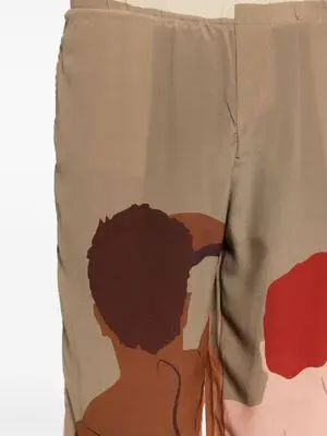 AMIR SLAMA Graphic-print Trousers