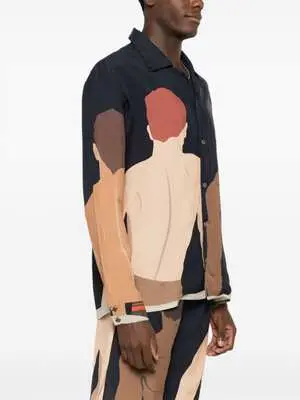 AMIR SLAMA Graphic-print Long-sleeved Shirt