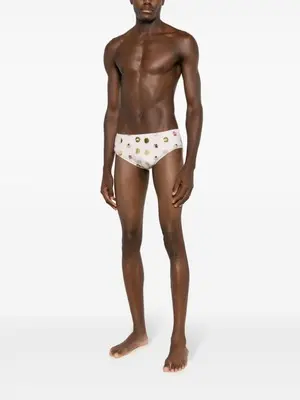 AMIR SLAMA Graphic-print Swim Shorts