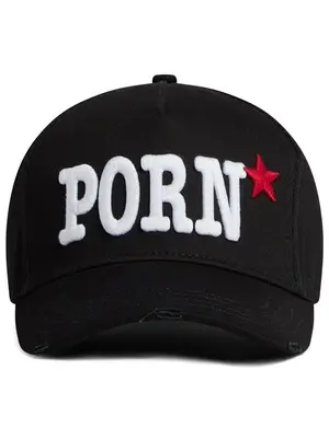 Dsquared2 Logo Embroidered Cotton Baseball Cap