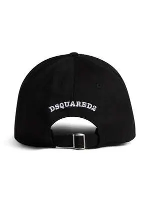 Dsquared2 Logo Embroidered Cotton Baseball Cap