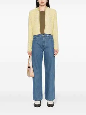 Fabiana Filippi Marl Knit Open-front Cardigan - Yellow