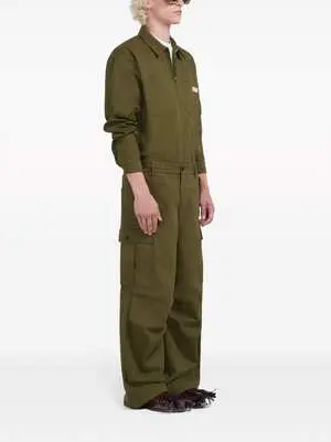 Marni Logo-patch Zip-up Shirt