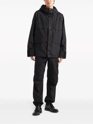 Prada Triangle-logo Hooded Jacket