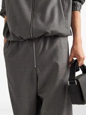 Prada Virgin Wool Tailored Trousers
