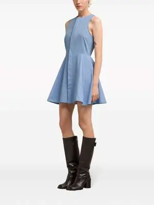 AMI Paris Sleeveless Flared Minidress - Blue