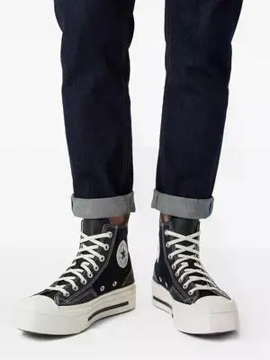 CONVERSE Chuck 70 De Luxe Squared Lace-up Sneakers - Black