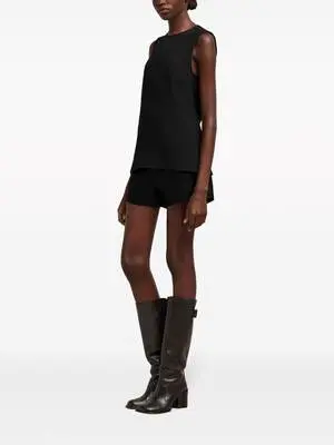 AMI Paris Crepe Tank Top - Black