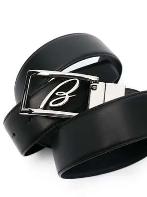 Brioni Logo-buckle Reversible Belt