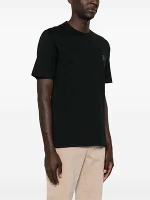 Brunello Cucinelli Logo-print T-shirt - Black