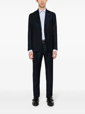 Etro Pegaso Motif-embroidered Cotton Shirt - Blue