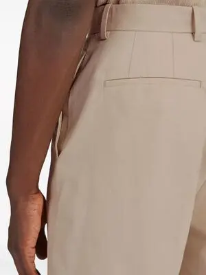 FERRAGAMO Pressed-crease Bermuda Shorts - Neutrals