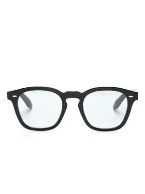 Oliver Spencer N.03 Square-frame Sunglasses - Black