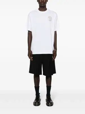 Versace V-emblem Cotton T-shirt - White