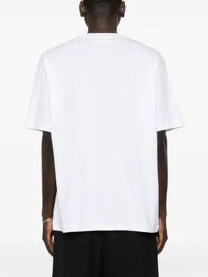 Versace V-emblem Cotton T-shirt - White