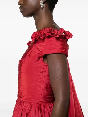 Elie Saab Cape-effect Taffeta Gown