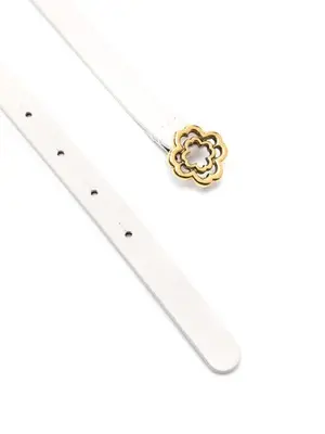 Maje Clover-buckle Faux-leather Belt
