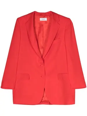 SAULINA Antonia Single-breasted Blazer - Red