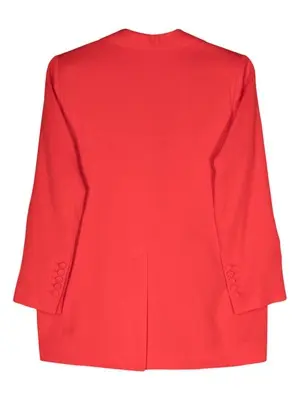 SAULINA Antonia Single-breasted Blazer - Red