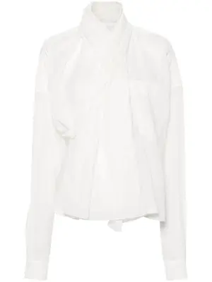 QUIRA Wrap Cotton Shirt