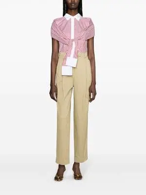 Dsquared2 Striped Shirt With Knotted Sleeves