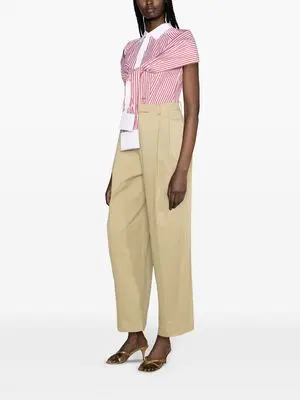 Dsquared2 Striped Shirt With Knotted Sleeves