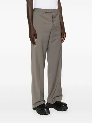 Rick Owens Dietrich Pressed-crease Trousers