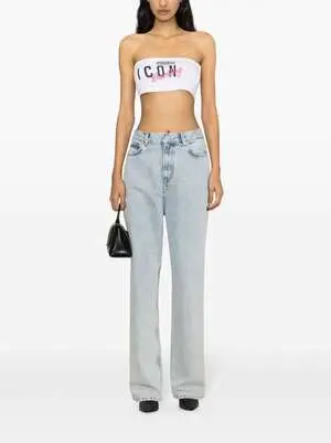 Dsquared2 Cotton Bandeau Top
