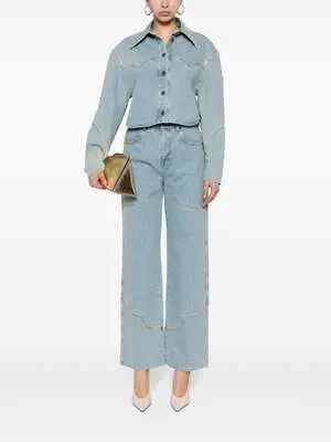 Giuseppe Di Morabito High-rise Straight-leg Jeans