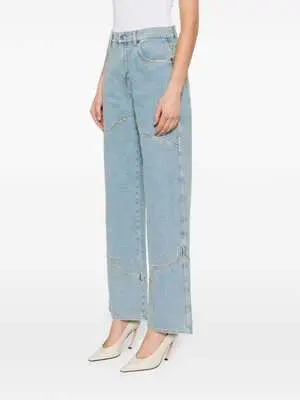 Giuseppe Di Morabito High-rise Straight-leg Jeans
